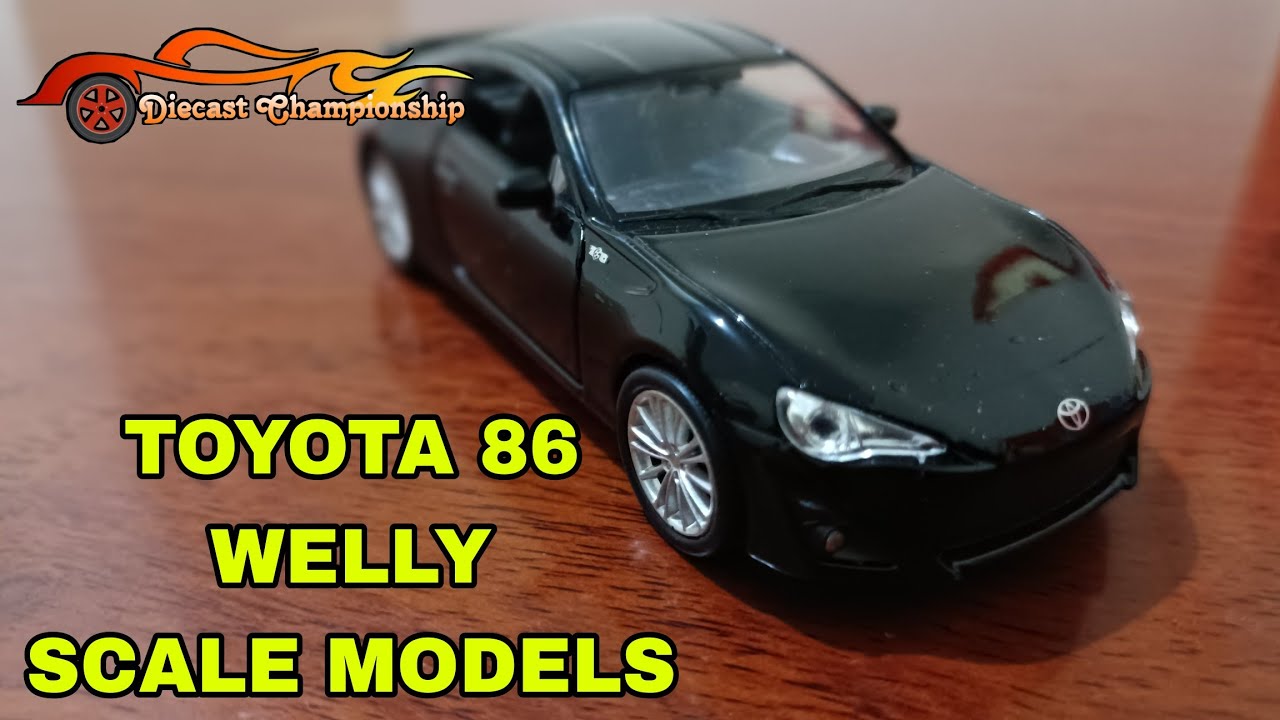 ASMR Model Cars Toyota 86, Welly Scale Racing, Super Realistic Diecast ...