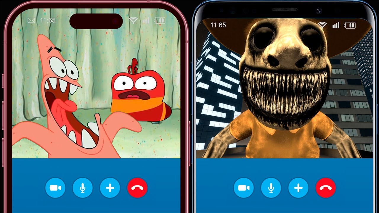 Patrick and Red Larva Oi Oi were shocked when they called the monster ...