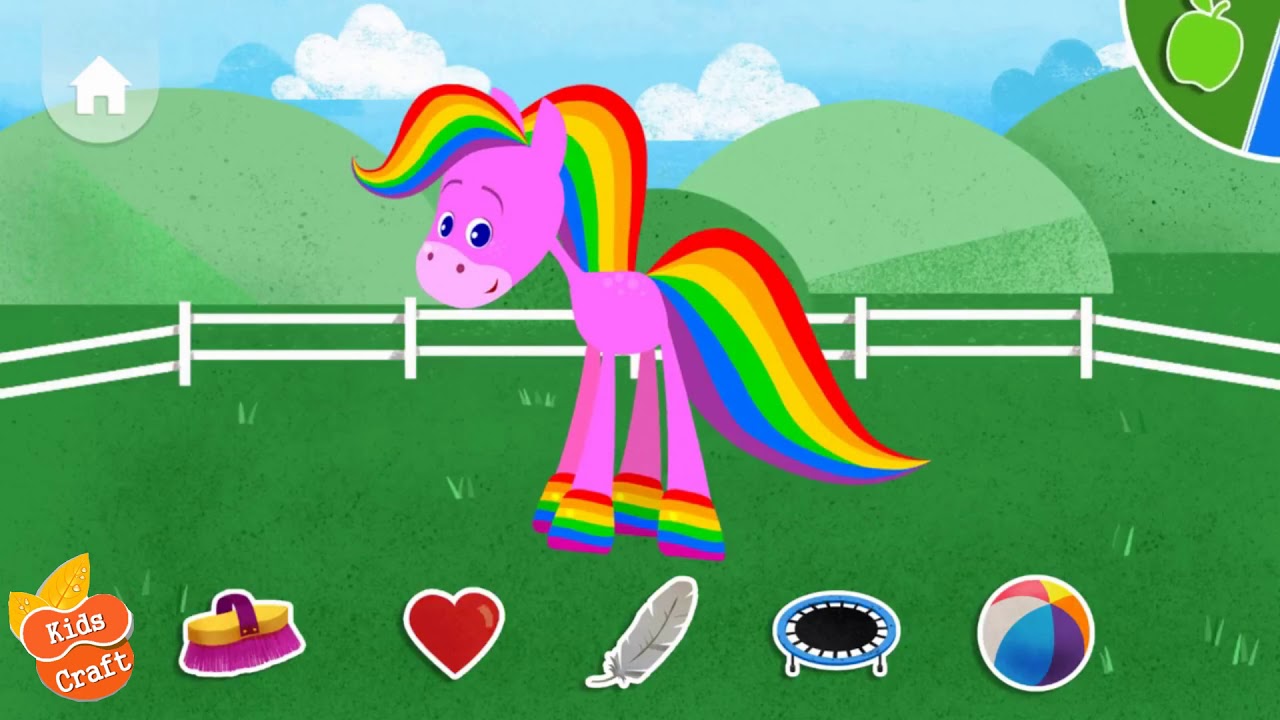 Fun Baby Pony Care Kids Game Play & Learn My Pet Rainbow - YouTube