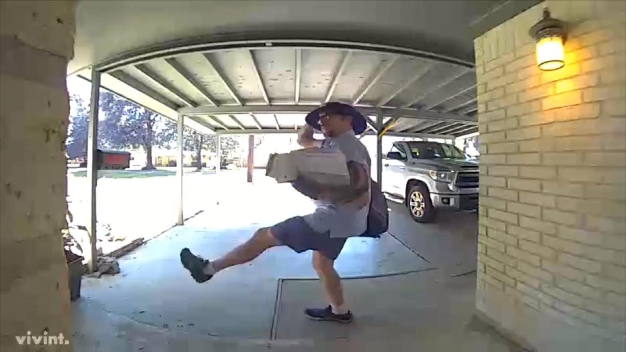 Postal Worker Dances While Delivering Mail - YouTube