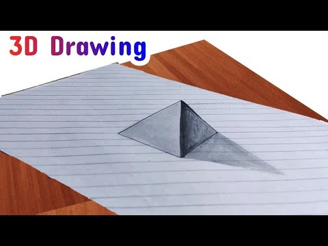 Triangle 3d drawing | Drawing Tech Tamil - YouTube