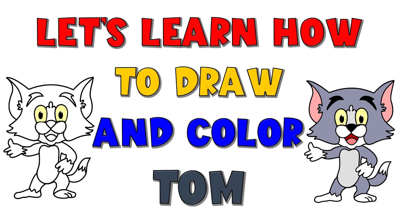 How to Draw Tom | Easy Drawing Tricks for Kids| Drawing Tutorial ...
