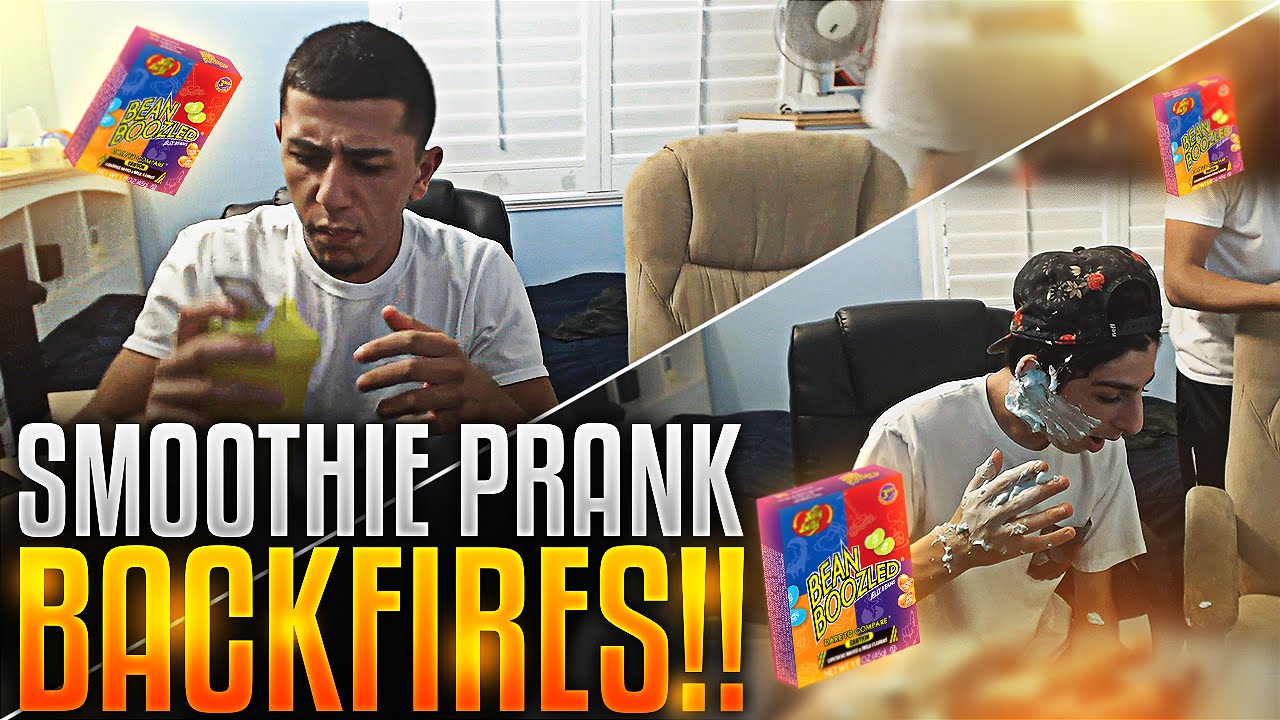 DISGUSTING SMOOTHIE PRANK BACKFIRES!! | FaZe Rug - YouTube