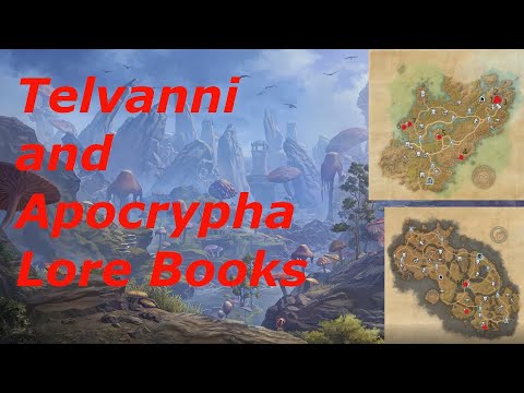 The Telvanni Peninsular and Apocrypha Lore Books - YouTube