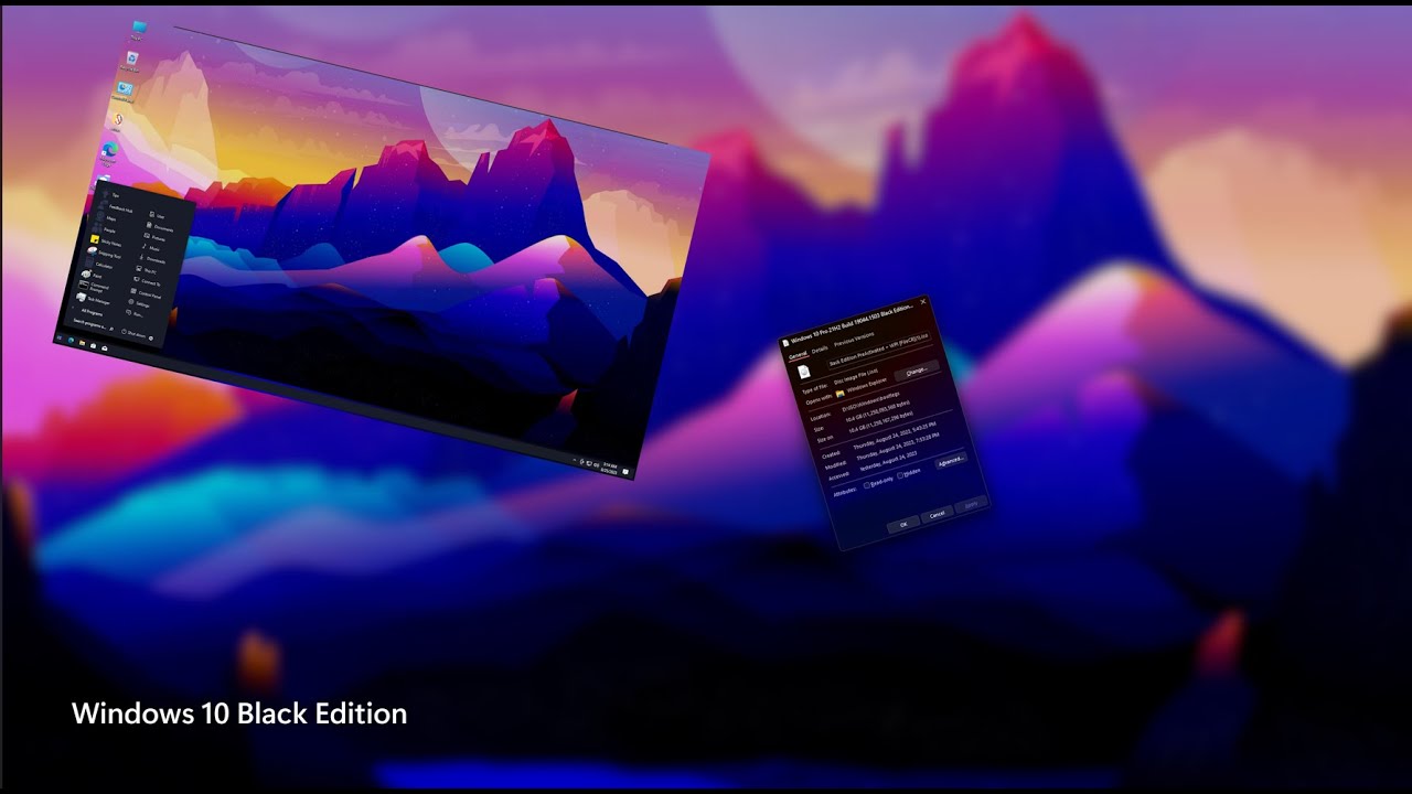 Windows 10 black edition: an interesting Windows 10 bootleg - YouTube