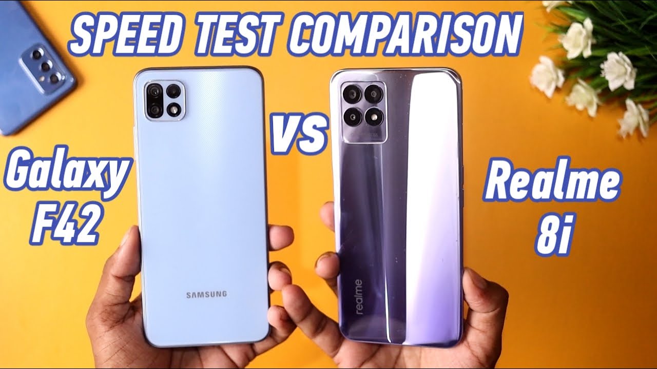 Realme 8i vs Samsung Galaxy F42 Speed Test Comparision || Which One to ...