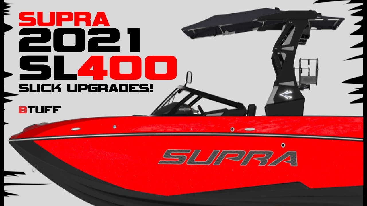 WAY NICE! 2021 Supra SL 400 wake surf boat has some slick upgrades ...