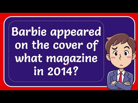 Barbie appeared on the cover of what magazine in 2014?