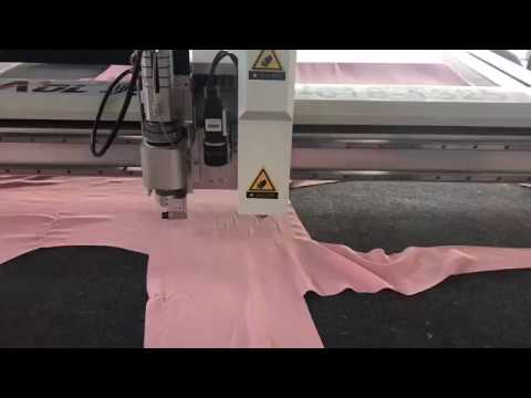 AOL fabric cnc blade cutter machine with rotary knife cnc cutter - YouTube