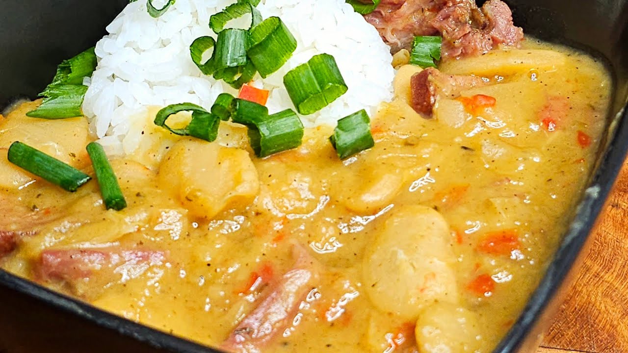 Hearty & Flavorful: Butter Beans and Rice Recipe!! - YouTube