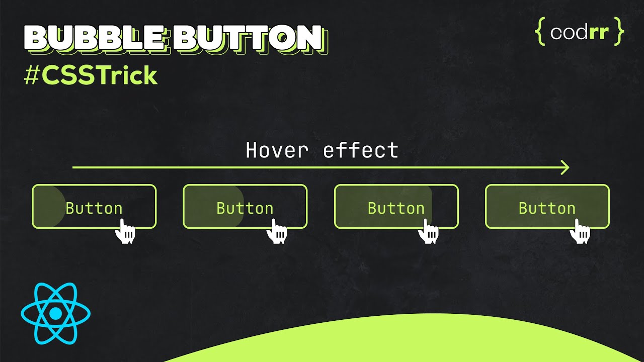 Bubble Hover Effect | React & #CssTrick - YouTube