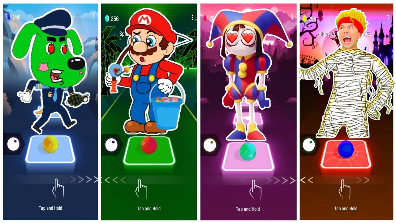 Super Mario Bros 🆚 Sheriff Labrador Zombie 🆚 The Amazing Digital Circus ...