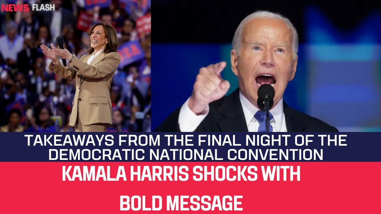 Biden's POWERFUL DNC Finale Speech | Kamala Harris SHOCKS with Bold ...