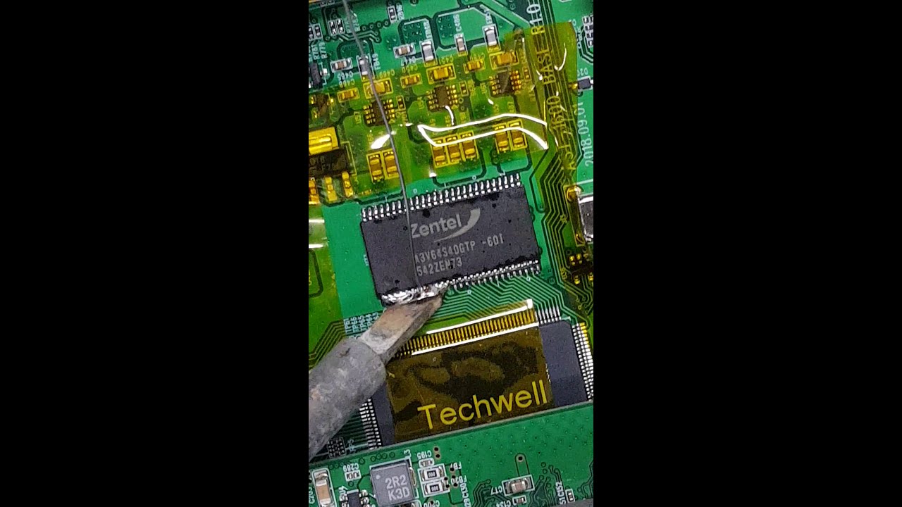 TSOP II 54 DDR SDRAM replace - YouTube