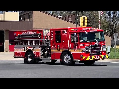 Montgomery County Fire & Rescue Service Paramedic Engine 708 and MCPD ...