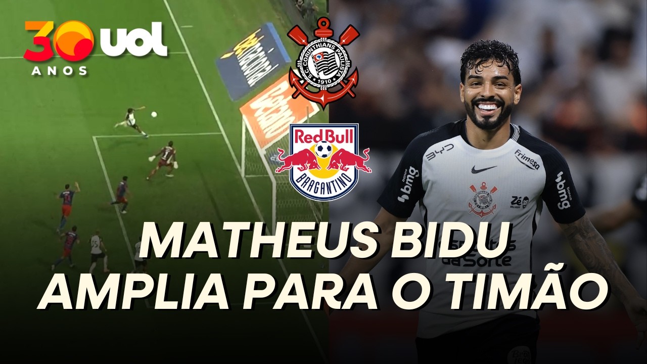MATHEUS BIDU APROVEITA REBOTE E AMPLIA PARA O CORINTHIANS CONTRA O RED ...