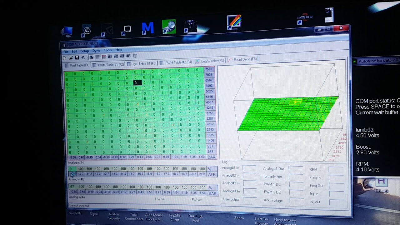 Autotune fuel map for ecumaster DET3 - YouTube