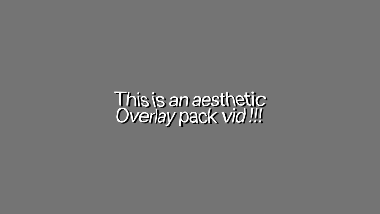 Sad aesthetic overlay pack (50+) - YouTube