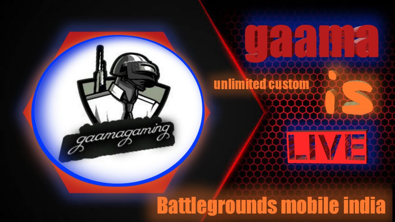 Gaama is live in BGMI unlimited custom | gaamagaming - YouTube