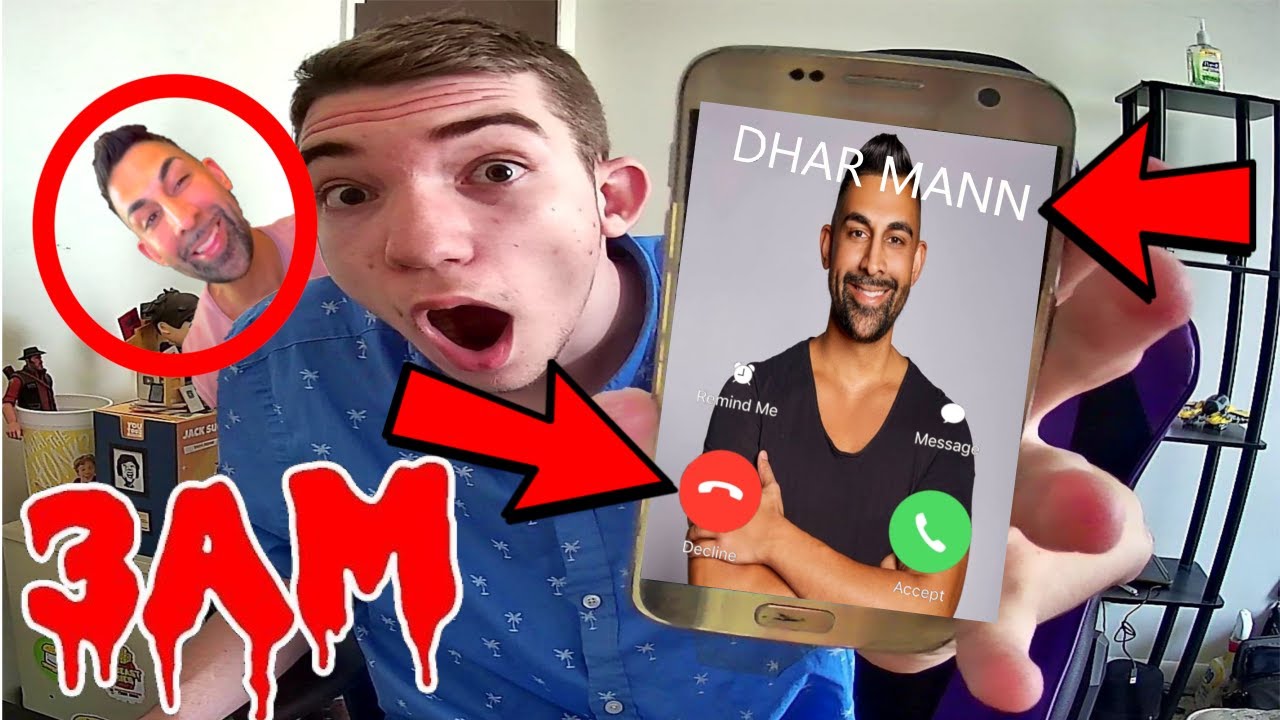 DO NOT CALL DHAR MANN AT 3AM!!! *OMG HE ACTUALLY POSSESSED ME* - YouTube