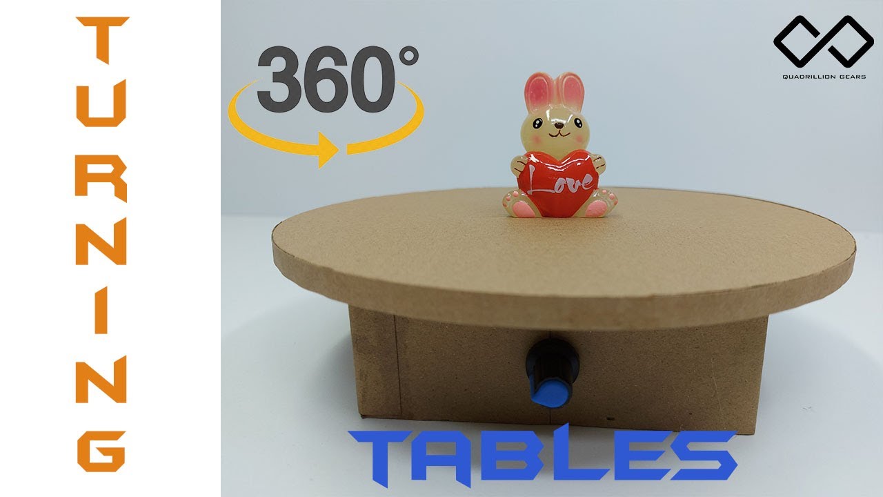 How to make a Turning table from Cardboard - YouTube