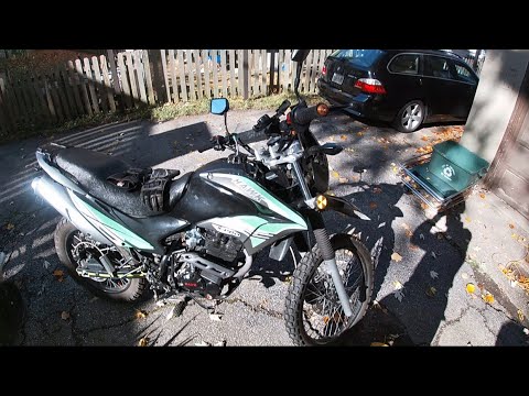 A Ride Around The Block On My Hawk 250cc Motorcycle - YouTube