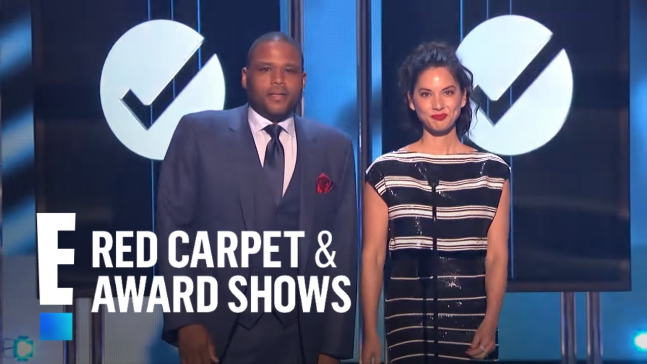 Anthony Anderson and Olivia Munn present at People's Choice Awards 2015 ...