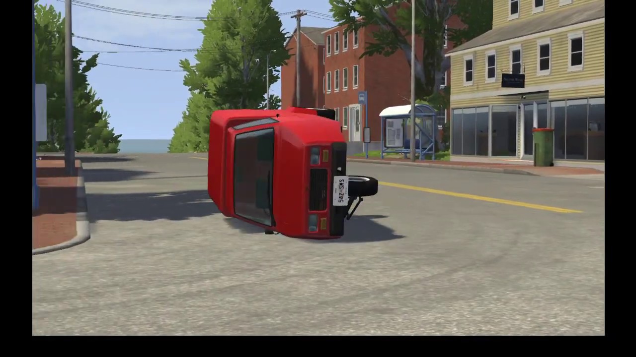 Rolling a Reliant Robin (BeamNG.Drive) - YouTube