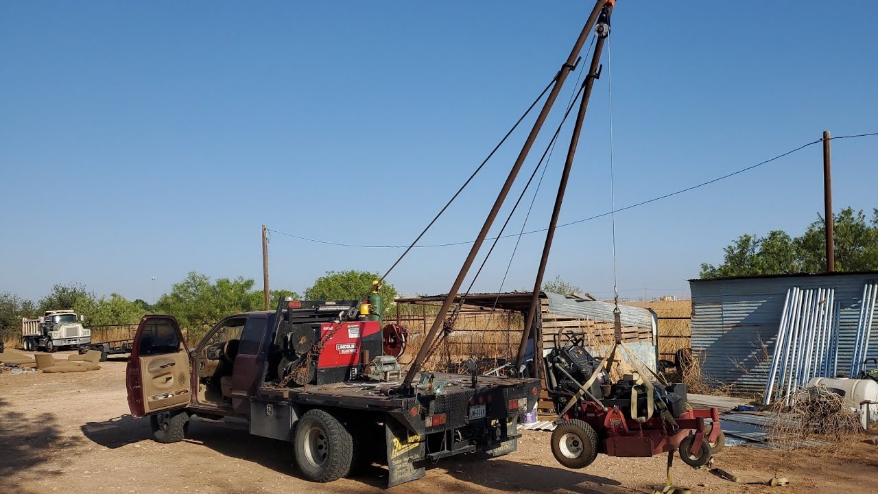building new gin poles for my 2nd gen ram - YouTube