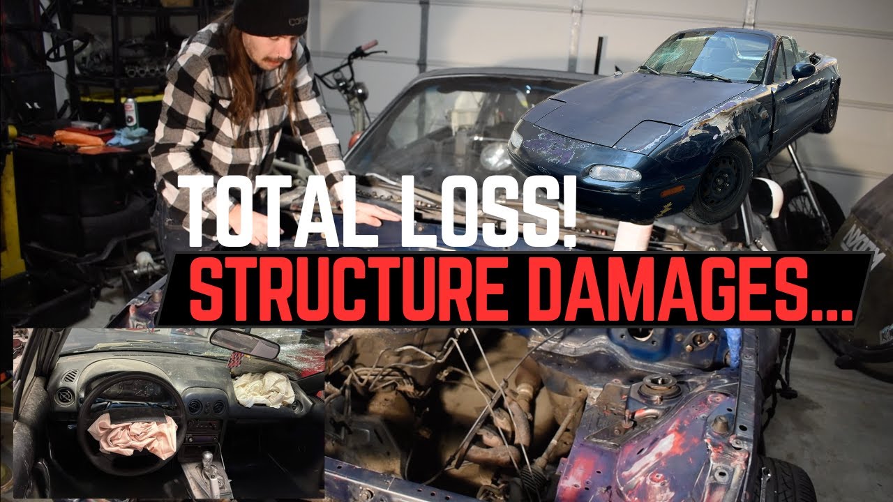 MY CAR IS TOTALED! HIDDEN STRUCTURAL DAMAGE... - YouTube