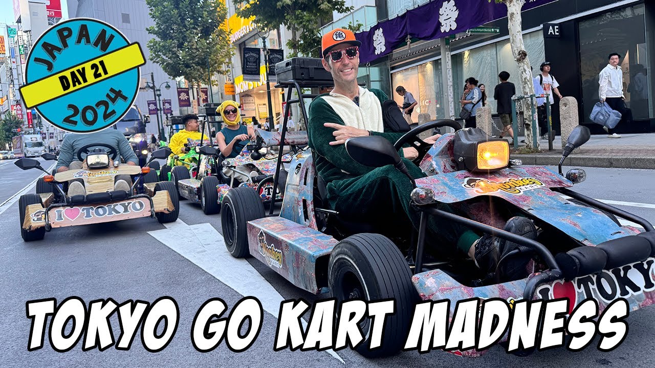 Go Karts On The Streets of Tokyo - Monkey Karts! - Day 21 - YouTube