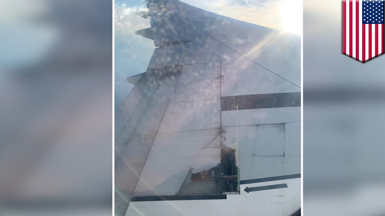 Metal covering plane's wing falls off after takeoff - TomoNews - YouTube