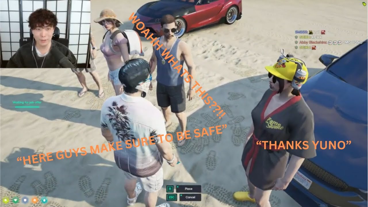 YUNO MAKING SURE EVERYONE SAFE AT THE BEACH - YouTube