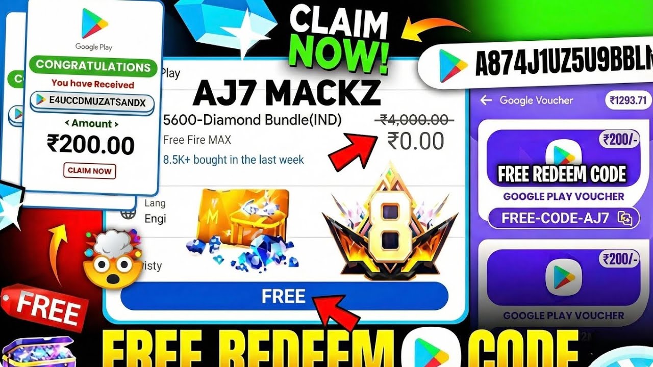 ഒരു അടിപൊളി Free redeem code app | Giveaway 1000 like and comments 100 ...