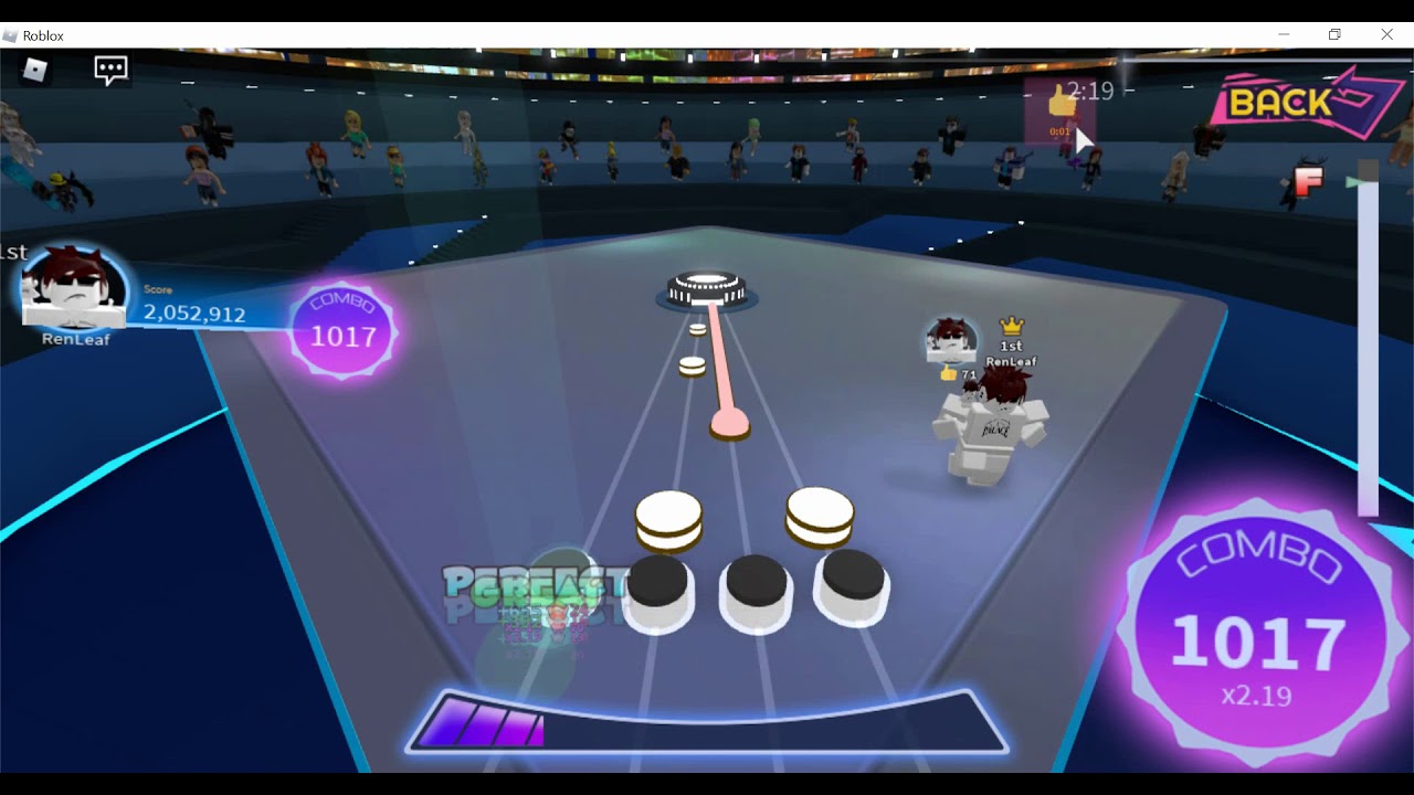 EPIC RenLeaf aka PinkLeaf in RoBeat! 4 - YouTube