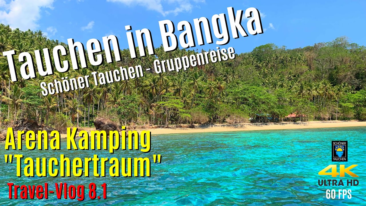 Tauchen in Bangka - Arena Kamping "Tauchertraum" 4K/60FPS 🐠 Sulawesi ...