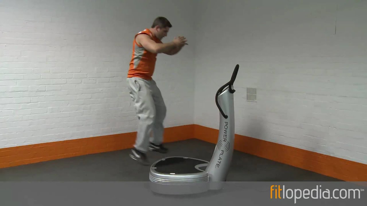 Power Plate Squat Jump to Balance on Plate - YouTube