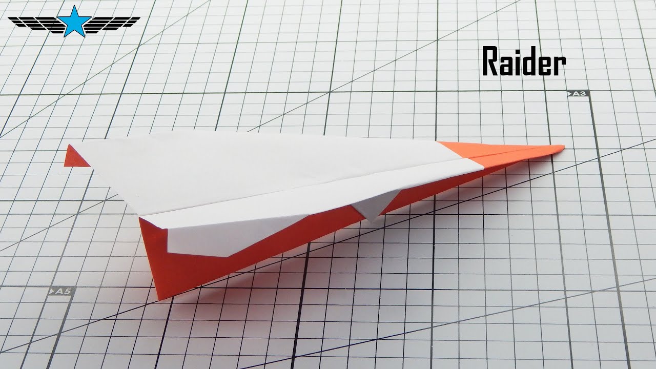 Crafting a Champion - The Raider Delta Wing Paper Plane - YouTube
