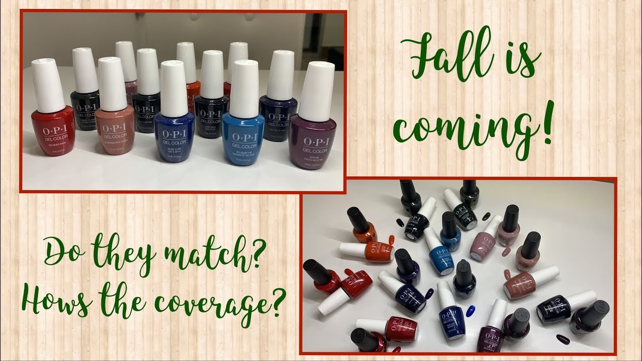 OPI Scotland Fall Collection!!! Swatches! (Gel Nail Colors) - YouTube