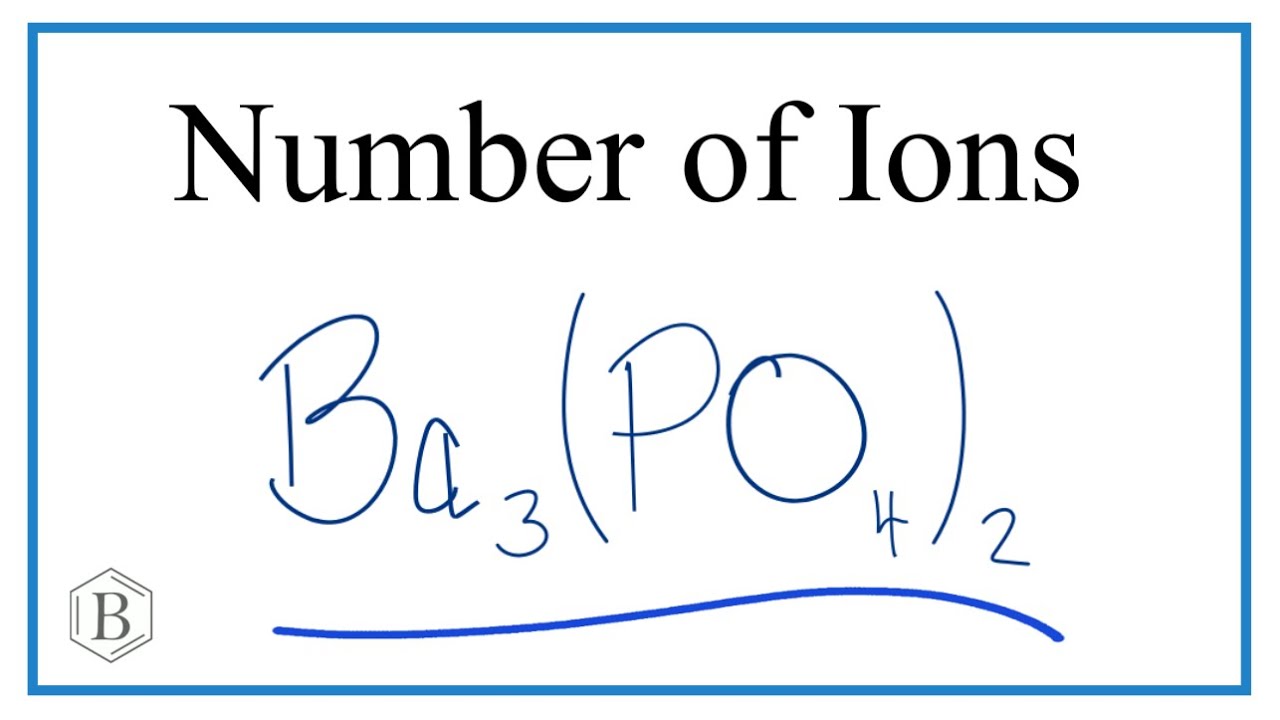 Number Of Ions In Ba3 PO4 2 Barium Phosphate YouTube