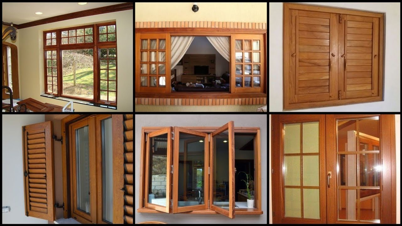 New Wooden Window Design with Glass || Latest & Beautiful Wooden ...