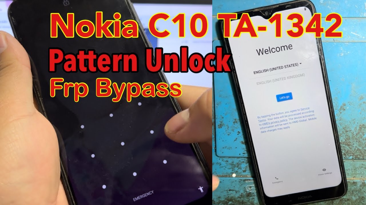 Nokia C10 TA-1342 Pattern And Frp Bypass Unlock || Nokia Ta-1342 ...