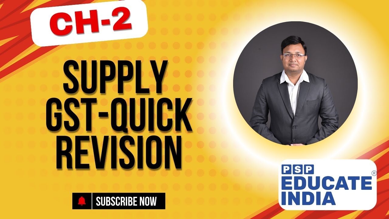 CH 2 Supply under GST Quick Revision - YouTube