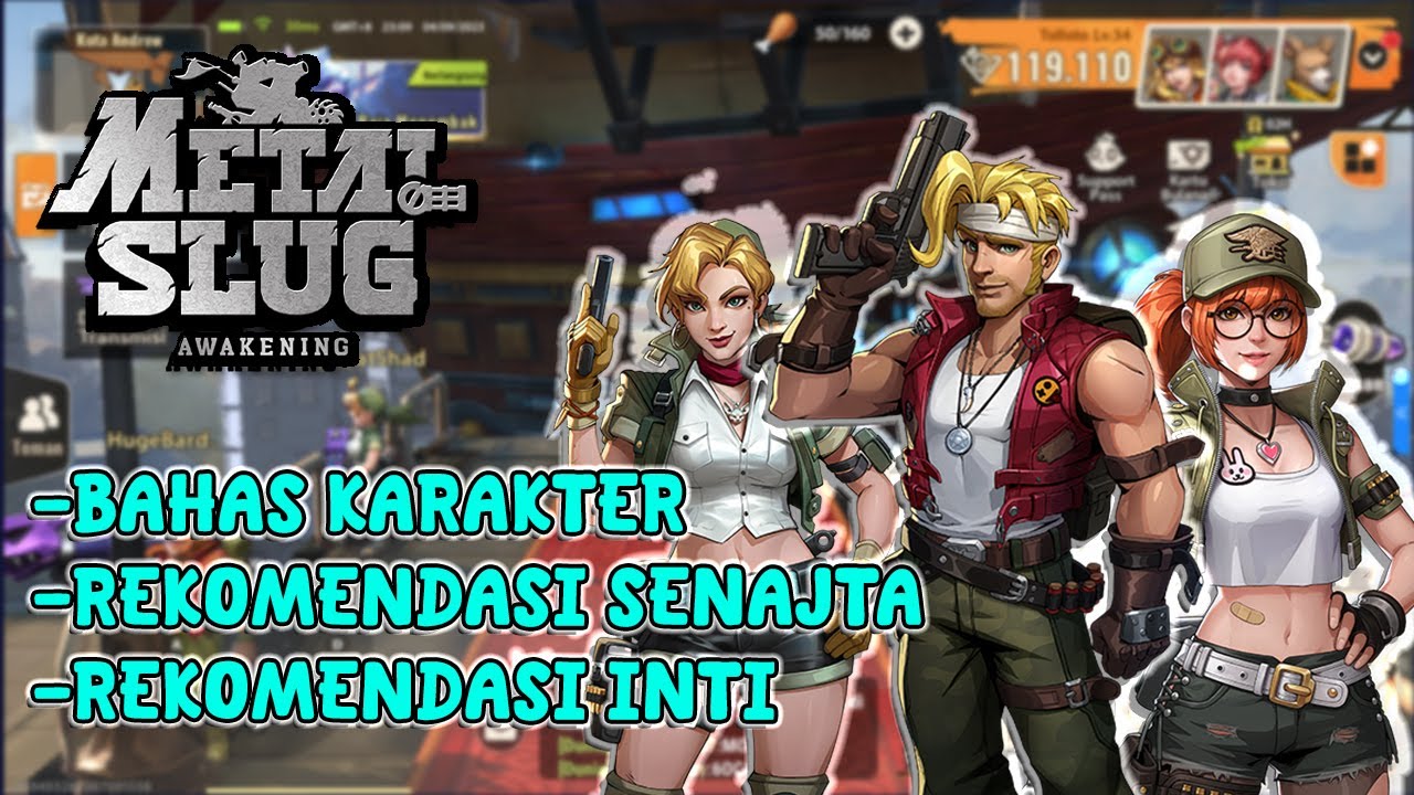 Guide Karakter Marco, Eri, & Fio untuk F2P Metal Slug: Awakening - YouTube
