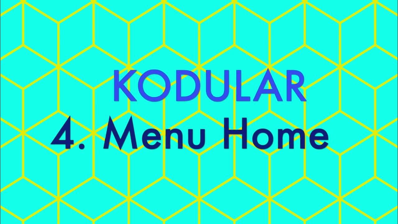 Kodular - Menu Home - YouTube
