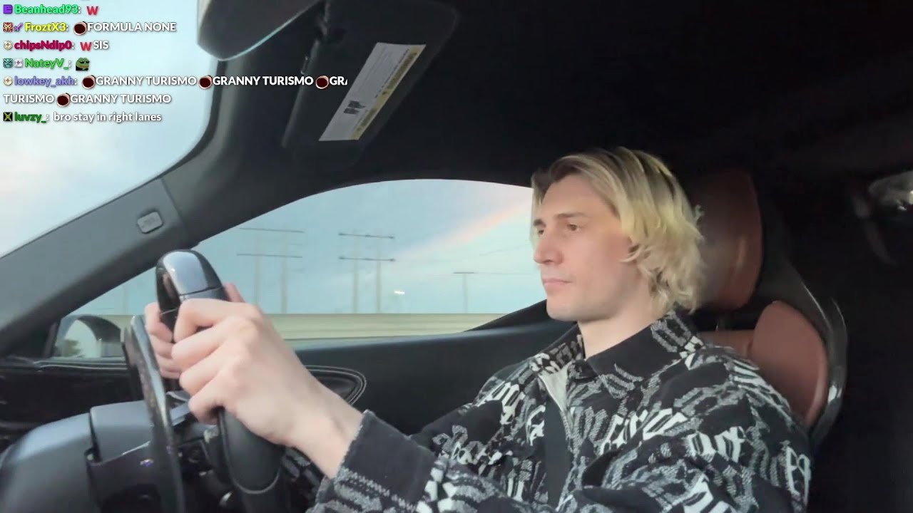 xQc Drives his Ferrari SF90 like a Grandma - YouTube