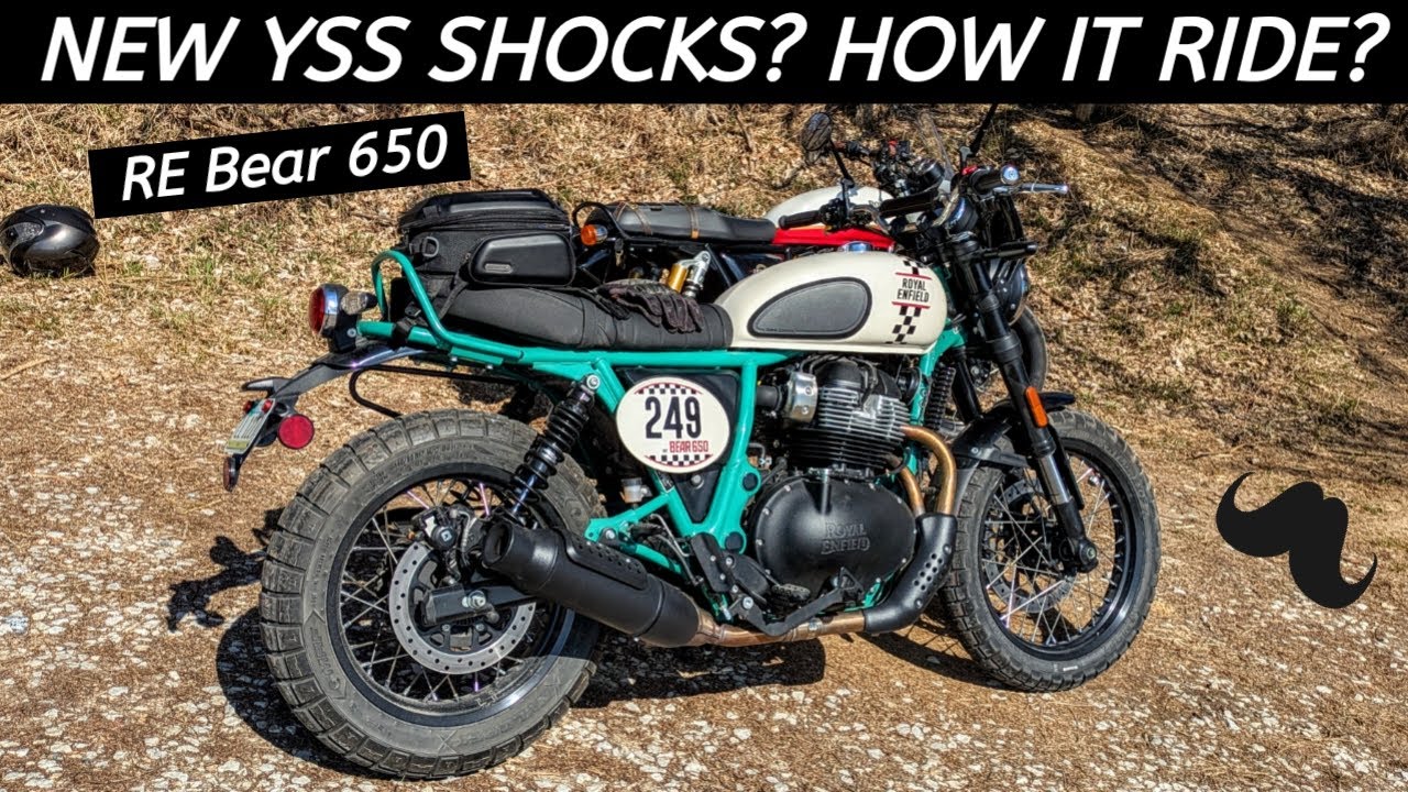 RE Bear 650 w/ New YSS Shocks - Let's Go for a Ride - Wahoo! - YouTube