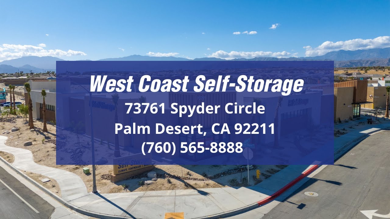 Storage Units in Palm Desert, CA on Spyder Circle - West Coast Self ...