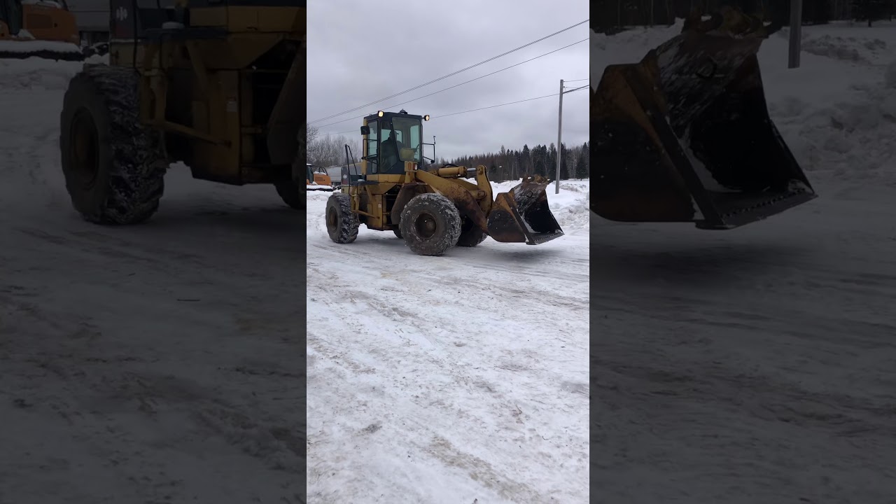Komatsu wheel loader - YouTube