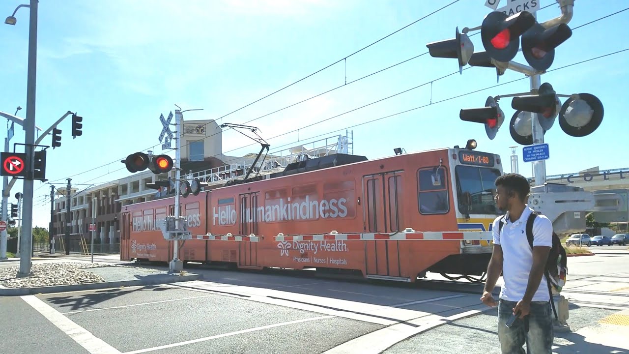 CRC Entrance Railroad Crossing, Sacramento Light Rail Coming Out ...
